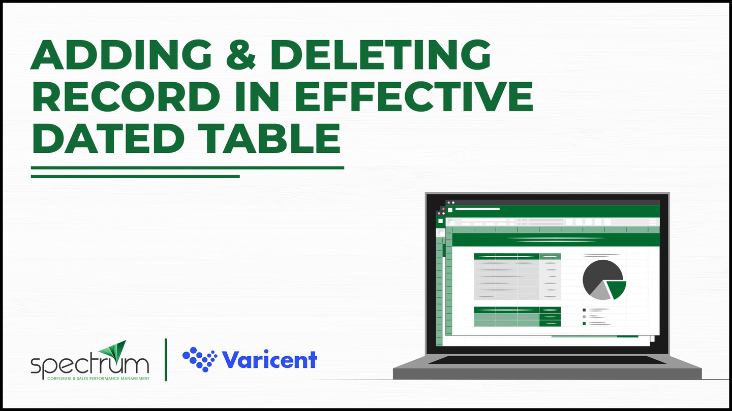 Adding & Deleting Record In Effective Dated Table - SpectrumTek